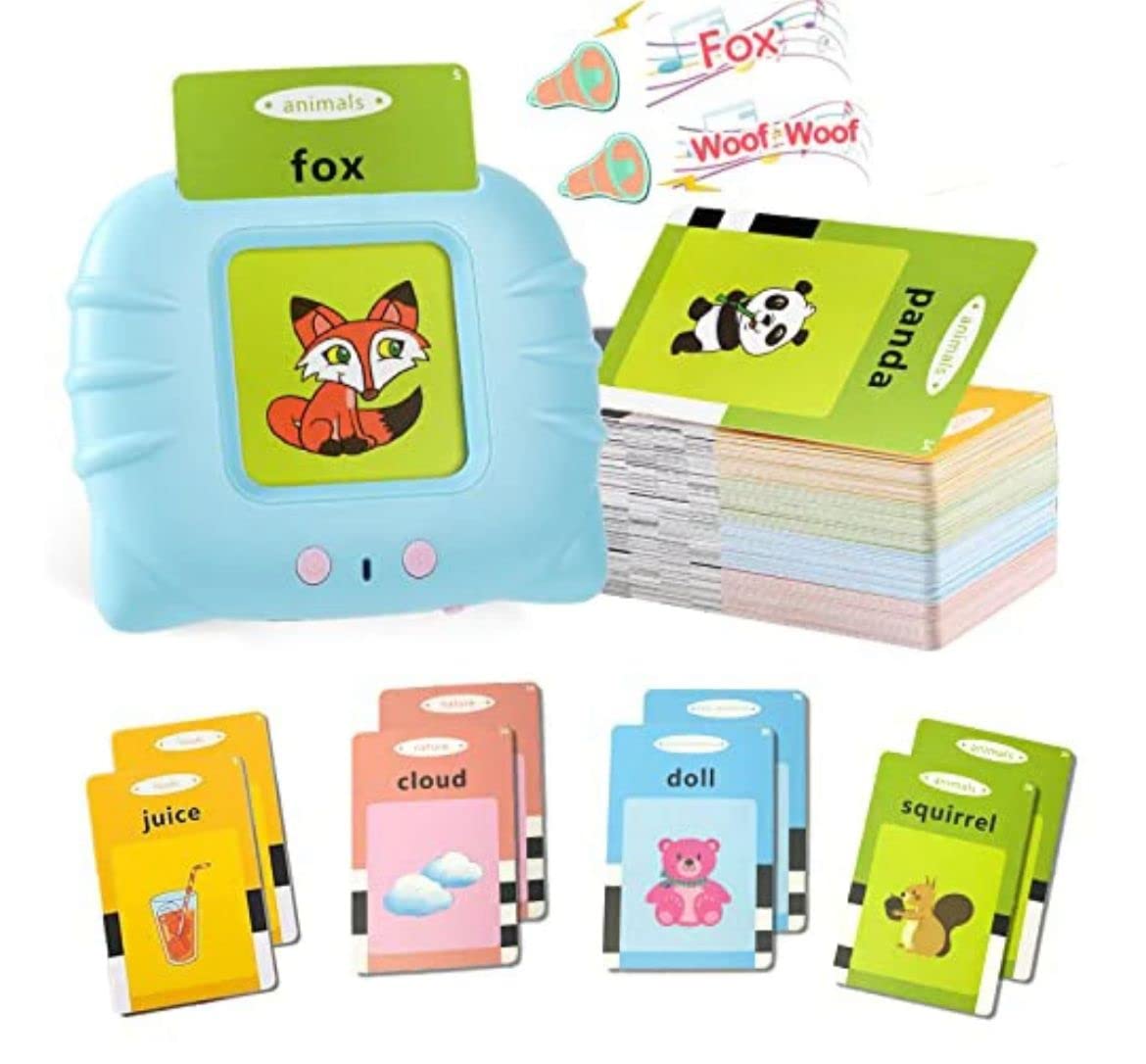 Talking Flash Card Learning Device Toy Early Learning 224 Words Sounds ...